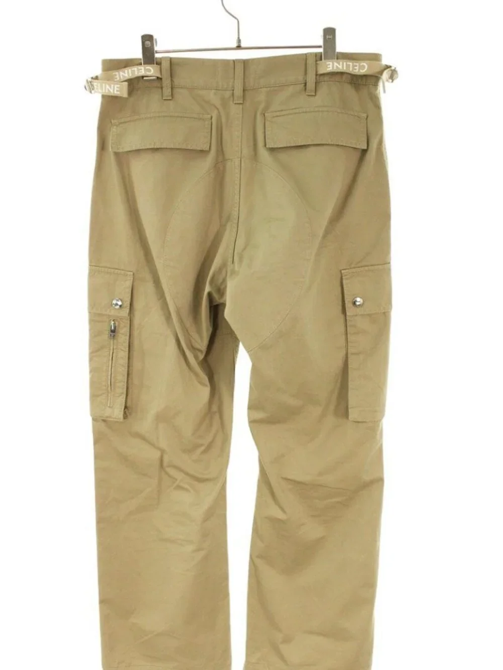 Celine | Pants | Celine Logo Belt Cargo Long Pants 46 | Poshmark